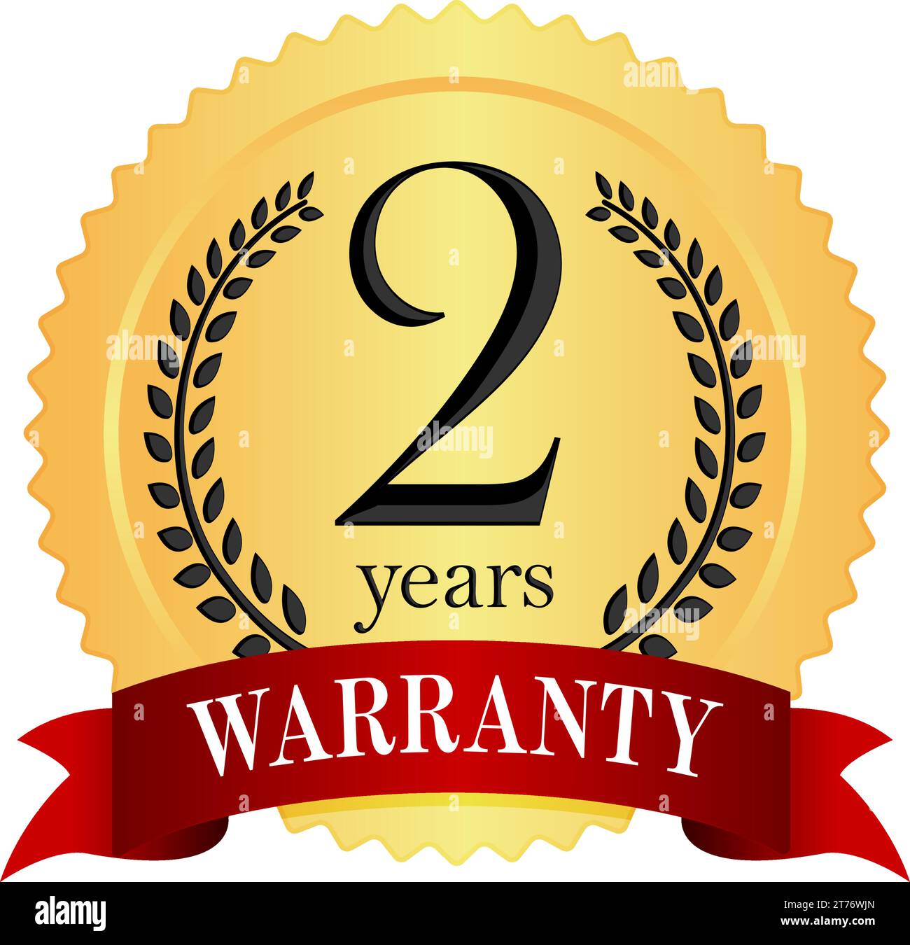 2 years logo Stock Vector Images - Alamy