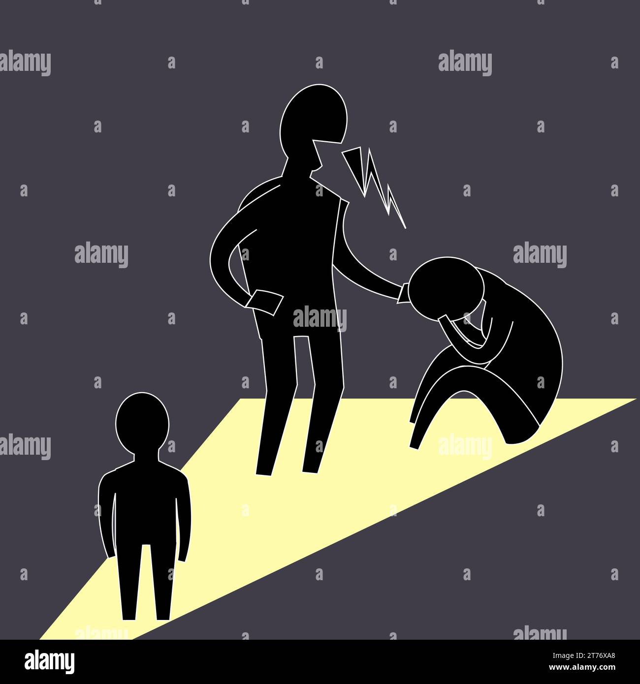Line up of parents and child Stock Vector Images - Alamy