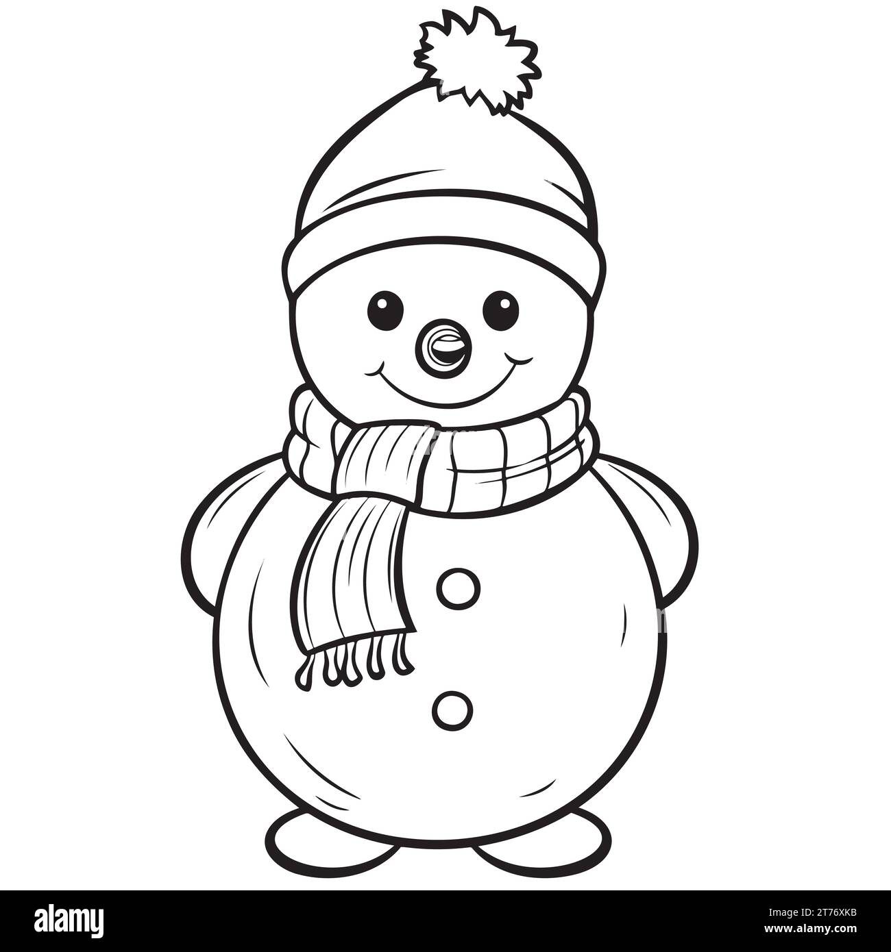 Snowman outline icon. Minimalism Vector illustration. EPS 10 Stock ...
