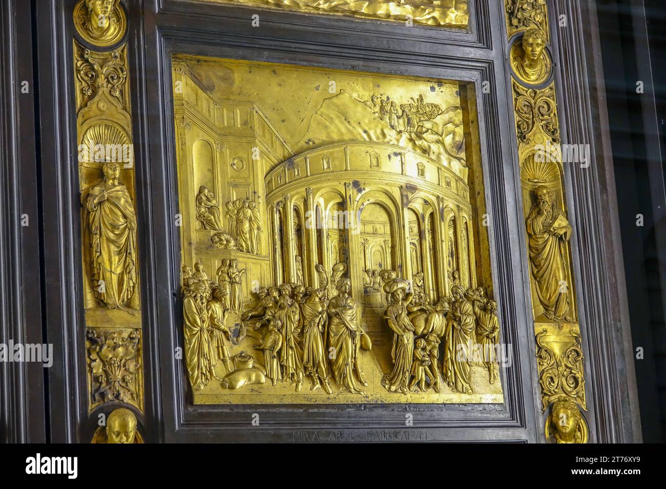 Old baptistry doors, Florence duomo Stock Photo - Alamy