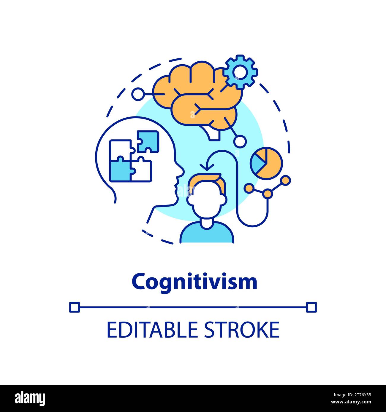 Thin line colorful icon cognitivism concept Stock Vector Image & Art ... Thin line colorful icon cognitivism concept Stock Vector Image & Art ...