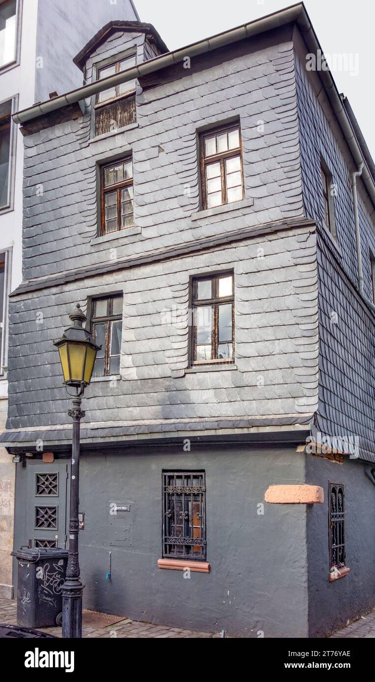 Historic architectural impression seen in Frankfurt am Main, a city in ...