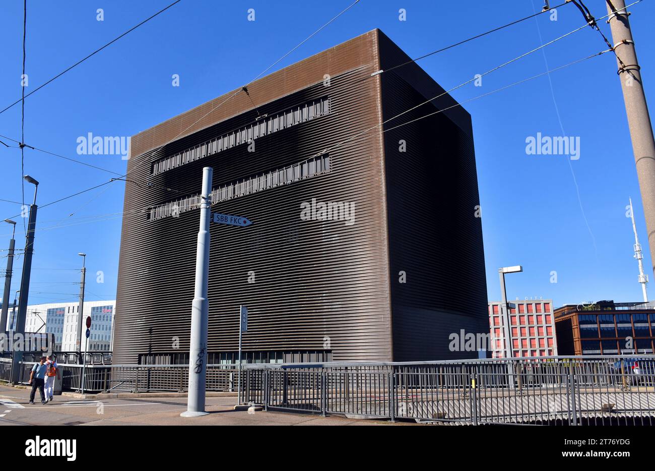 Major railway signal box, a mysterious black box outside Basel SBB ...
