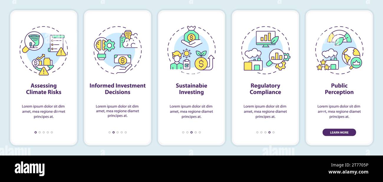 Walkthrough climate metrics with thin linear icons Stock Vector Image & Art - Alamy