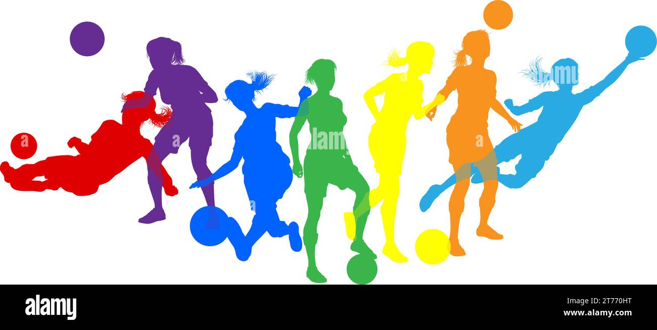 Women football club Stock Vector Images - Alamy