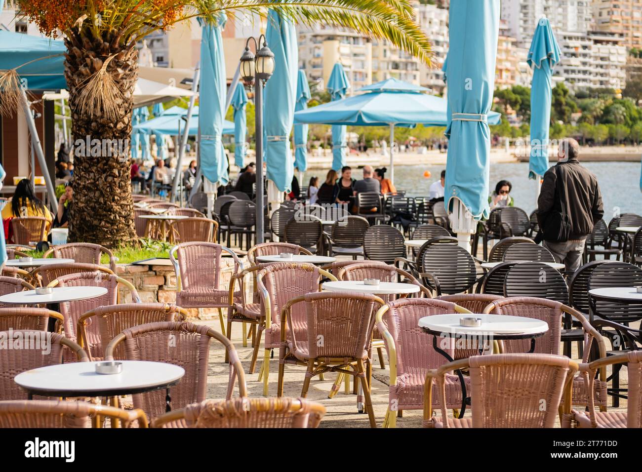 Lunch table setting beach resort hi-res stock photography and images ...