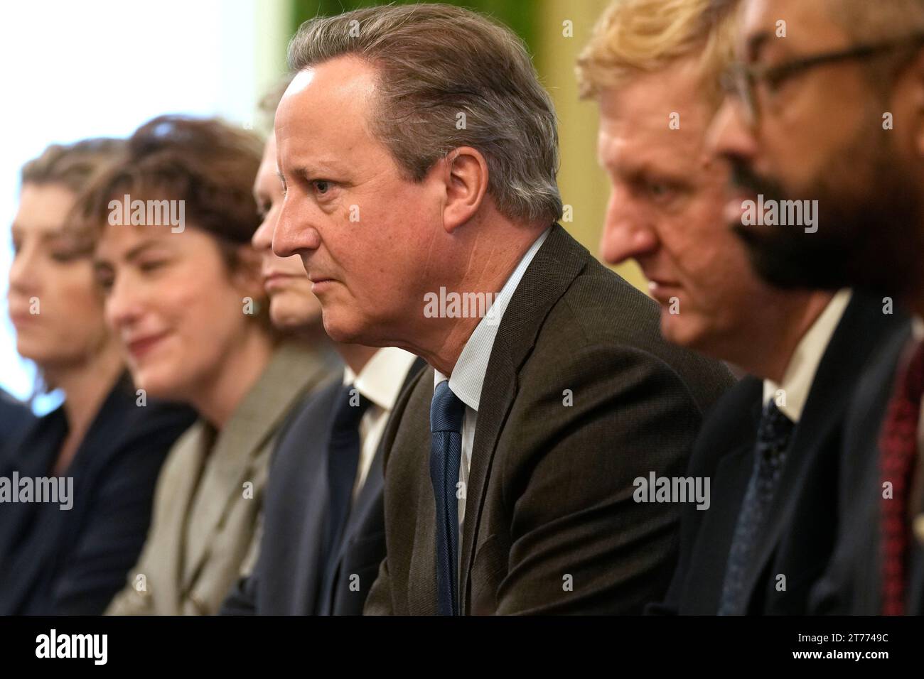 Foreign Secretary Lord David Cameron during a meeting of the new-look ...