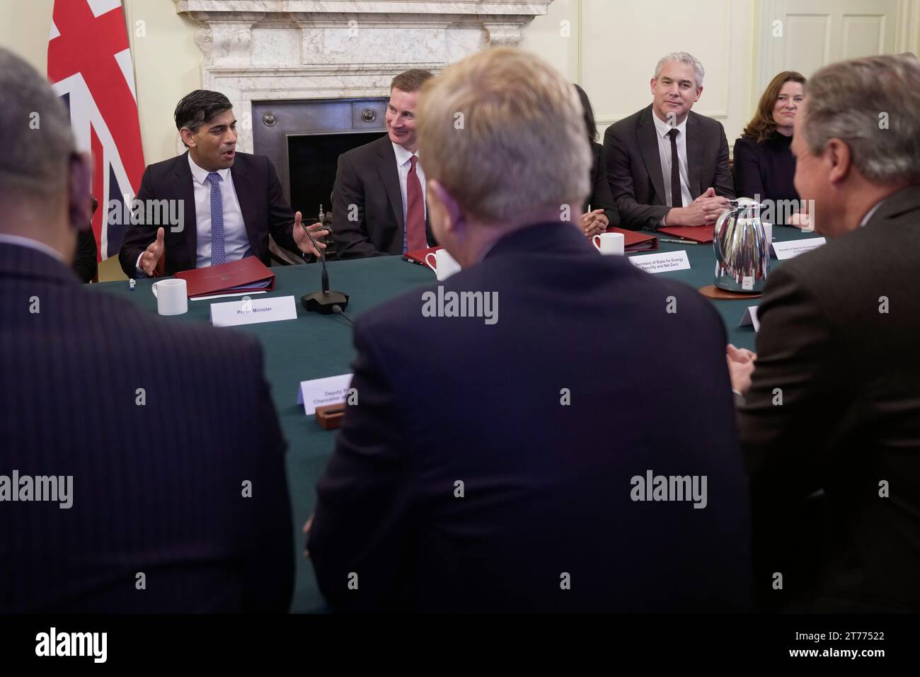 Prime Minister Rishi Sunak with (left to right) Chancellor of the ...