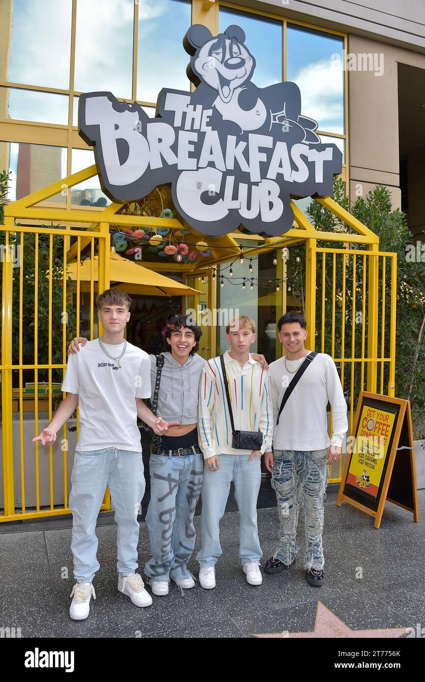 Amor zu Gast im Influencer CafÃ The Breakfast Club. Los Angeles, 13.11. ...