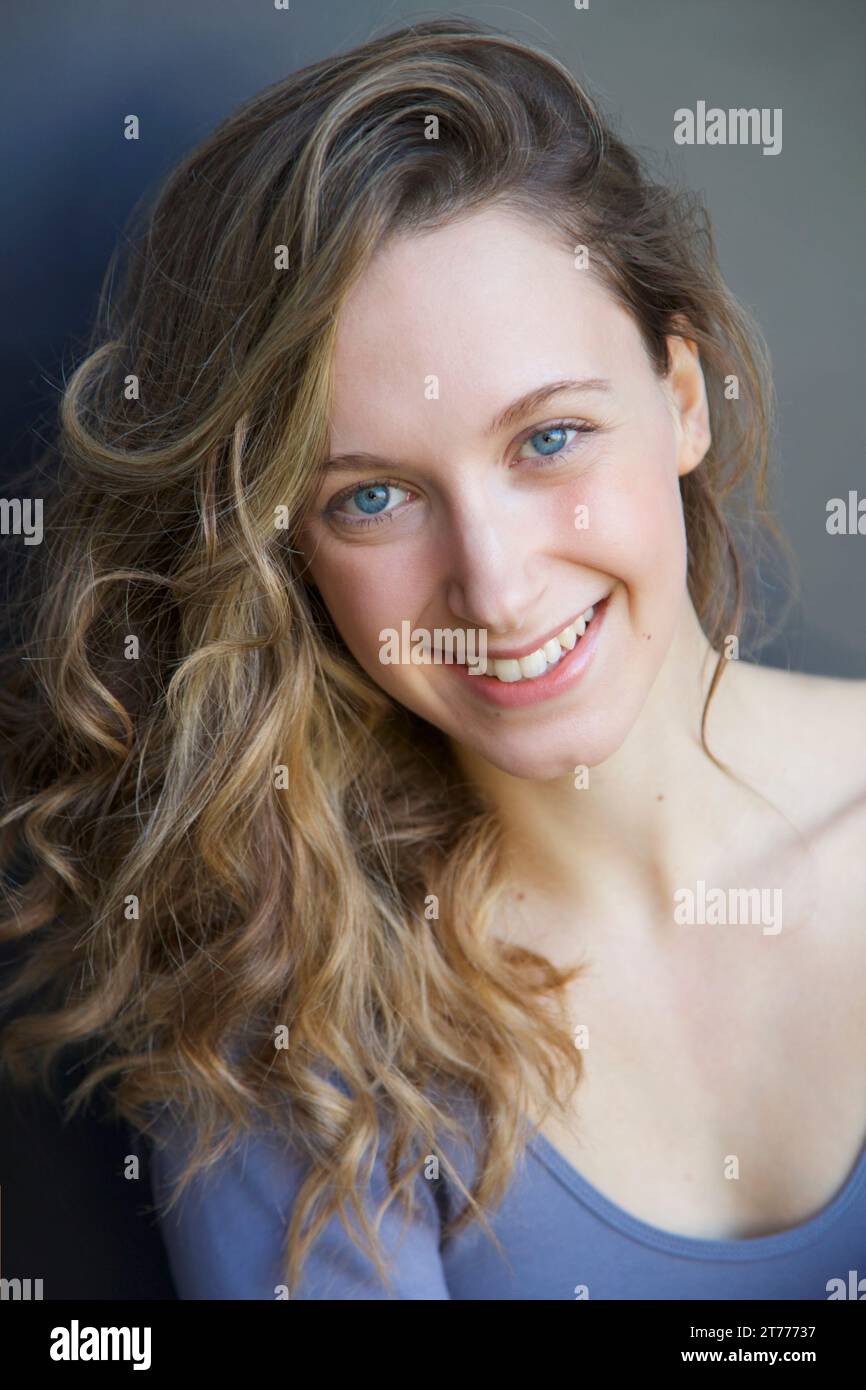 Young smiling blonde hair hi-res stock photography and images - Alamy