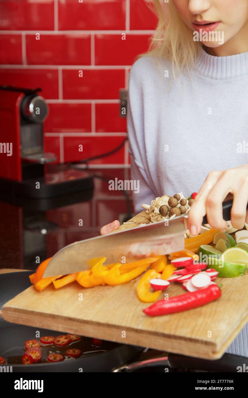 Homemade cooking scene woman hi-res stock photography and images - Alamy