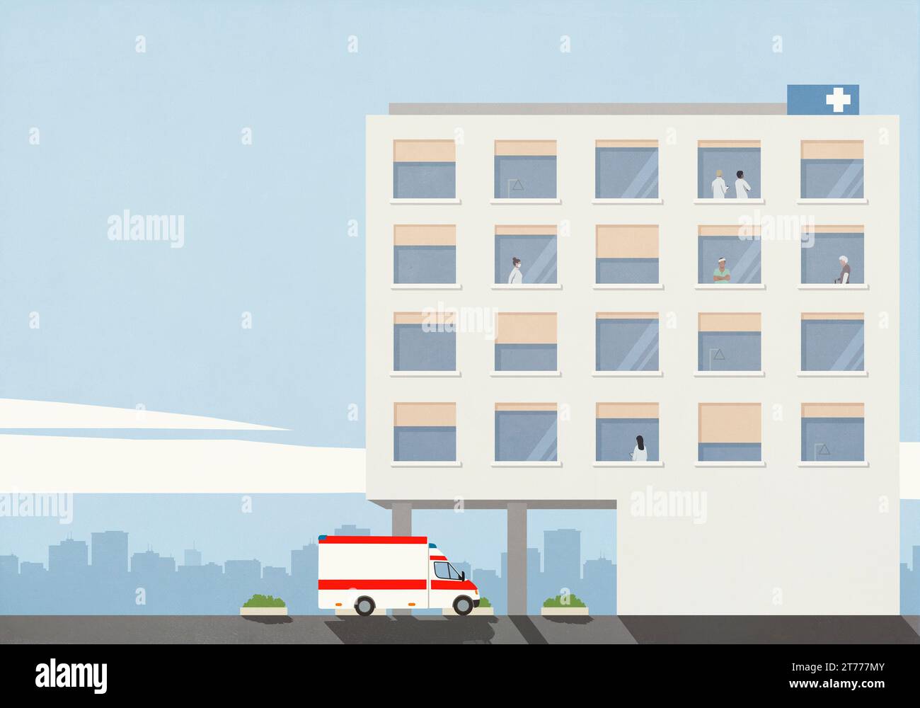 Hospital exterior ambulance hi-res stock photography and images - Alamy