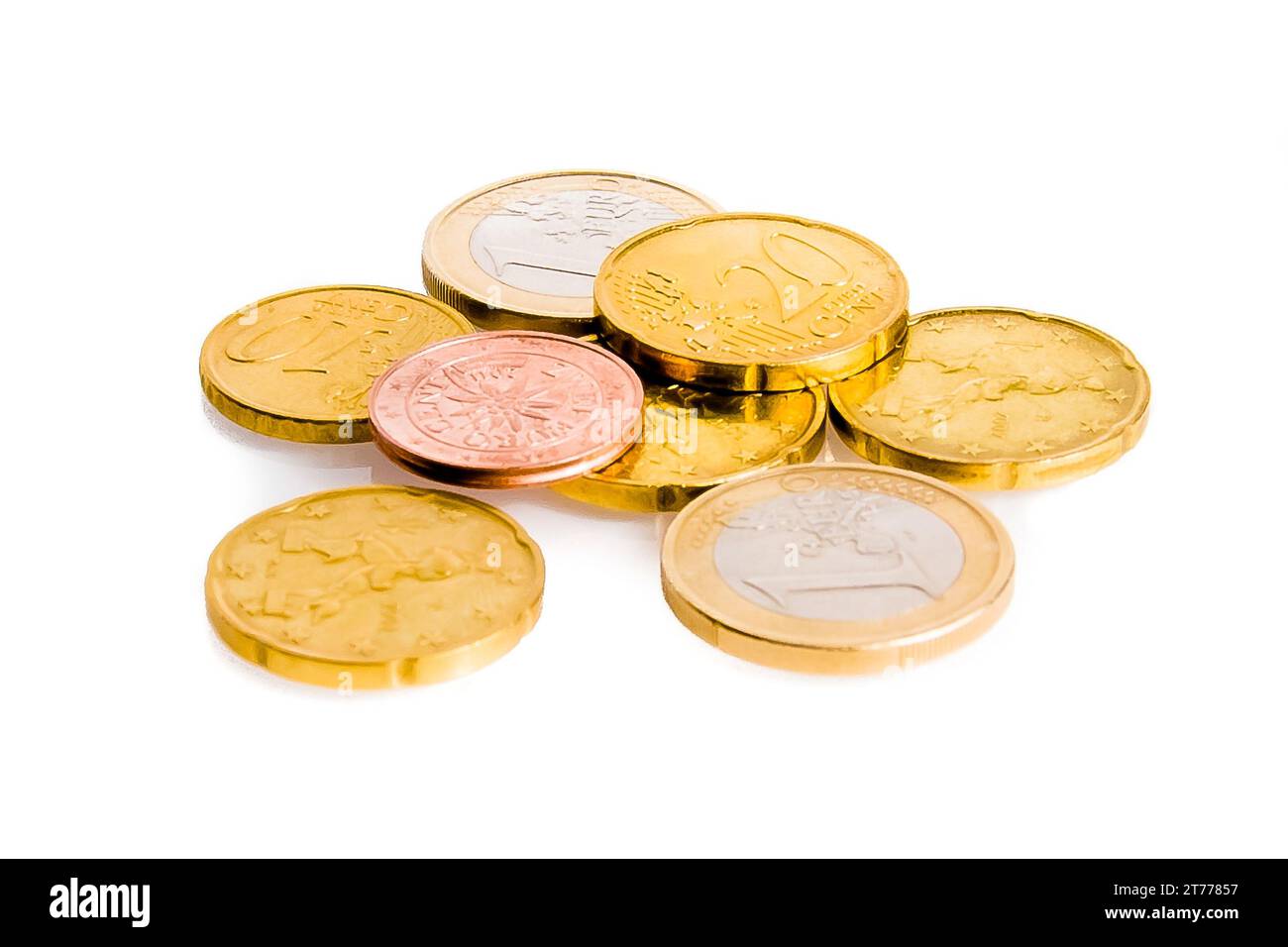 Coin spread Cut Out Stock Images & Pictures - Alamy