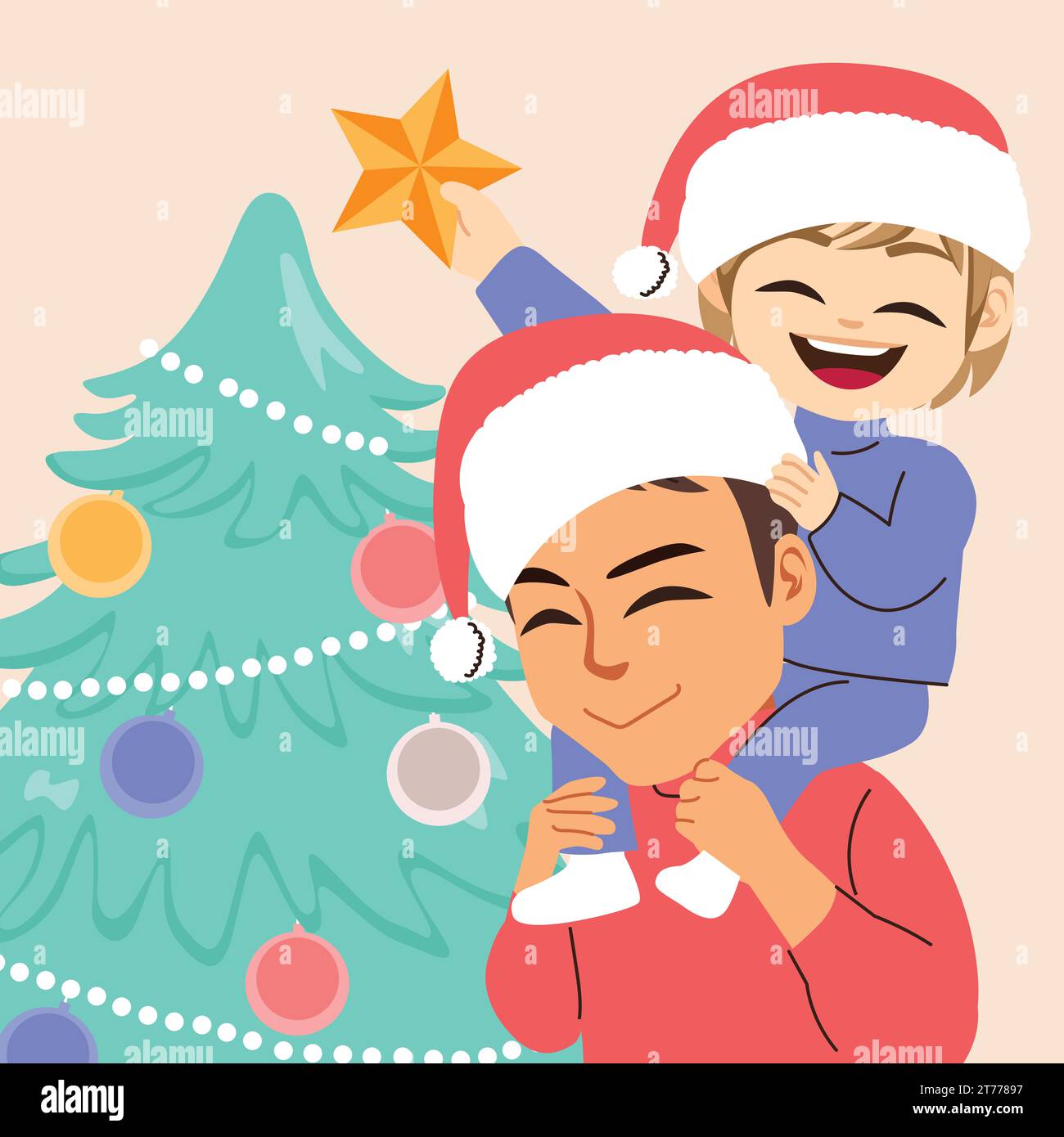 Father christmas and drawing hi-res stock photography and images - Alamy