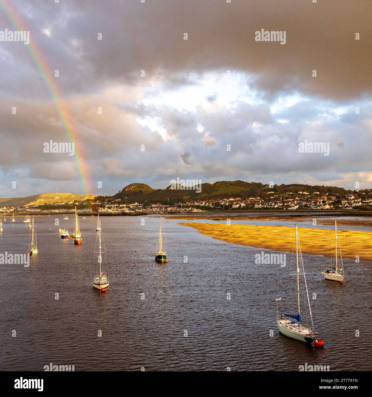 Conwy Castle North Wales Stock Photo - Alamy