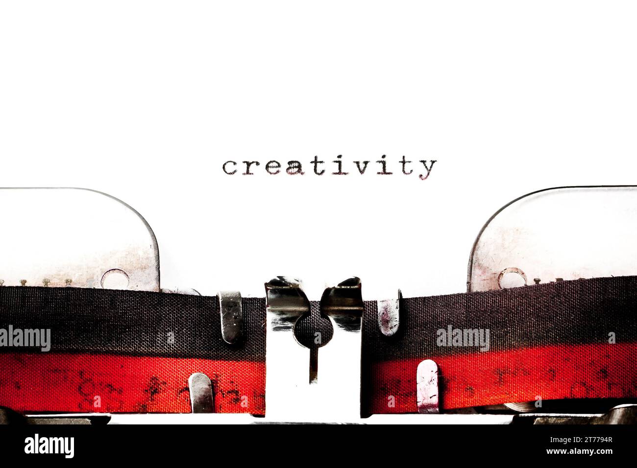 concept image with word creativity printed on an old typewriter Stock ...