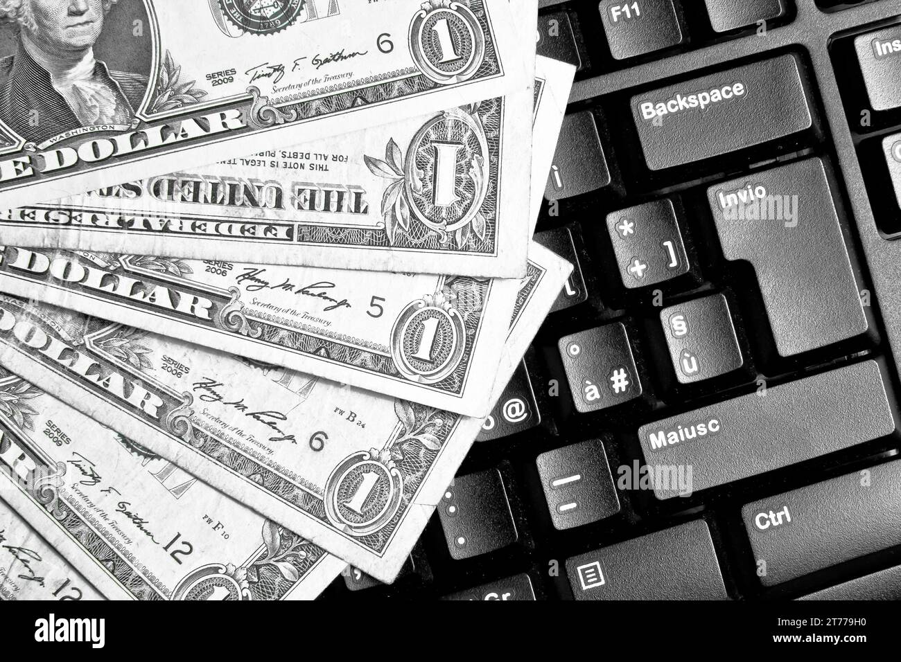 Keyboard dollars hi-res stock photography and images - Alamy