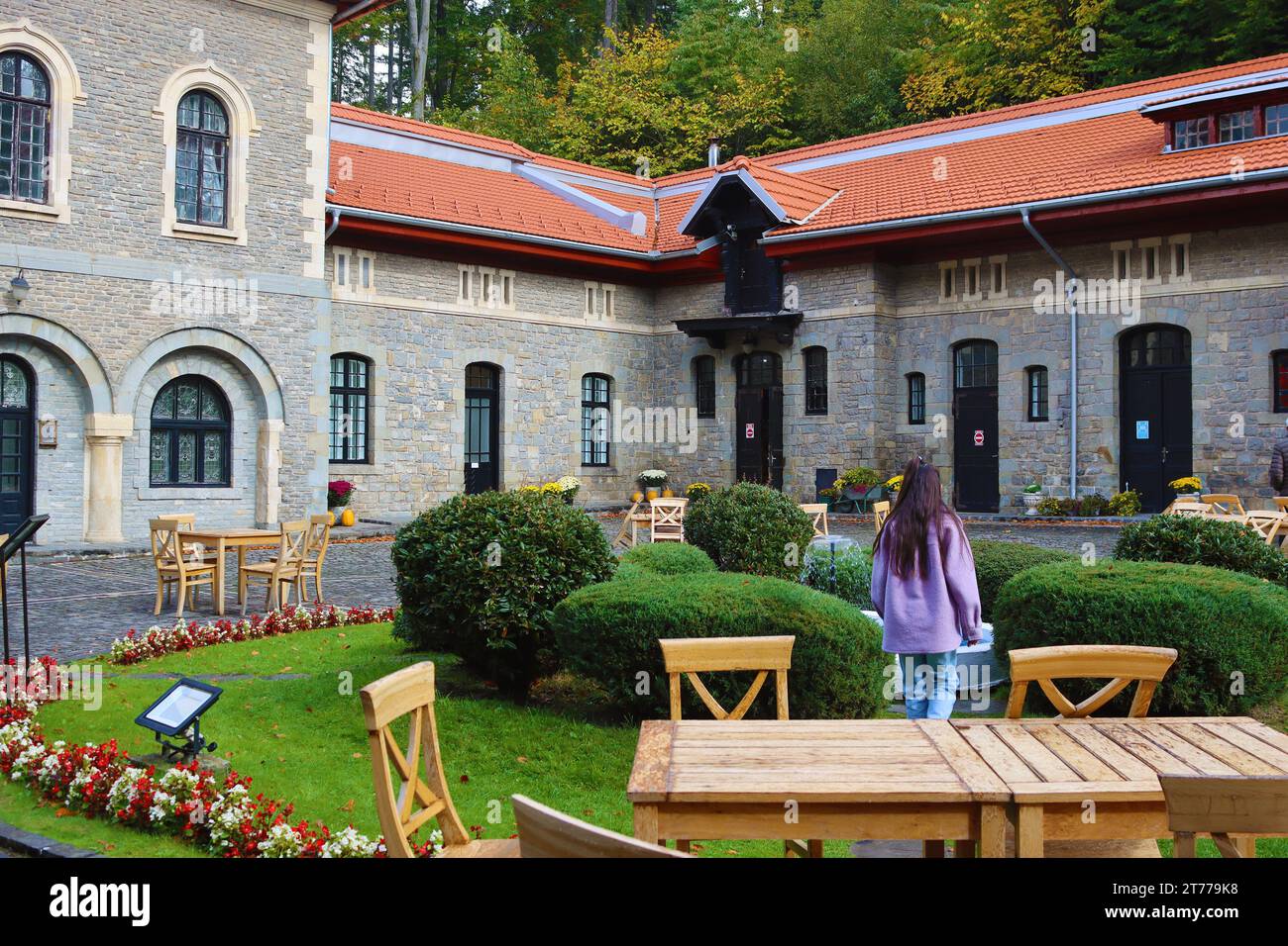 Busteni, Romania - October 13, 2023: Cantacuzino Castle. Cantacuzino ...