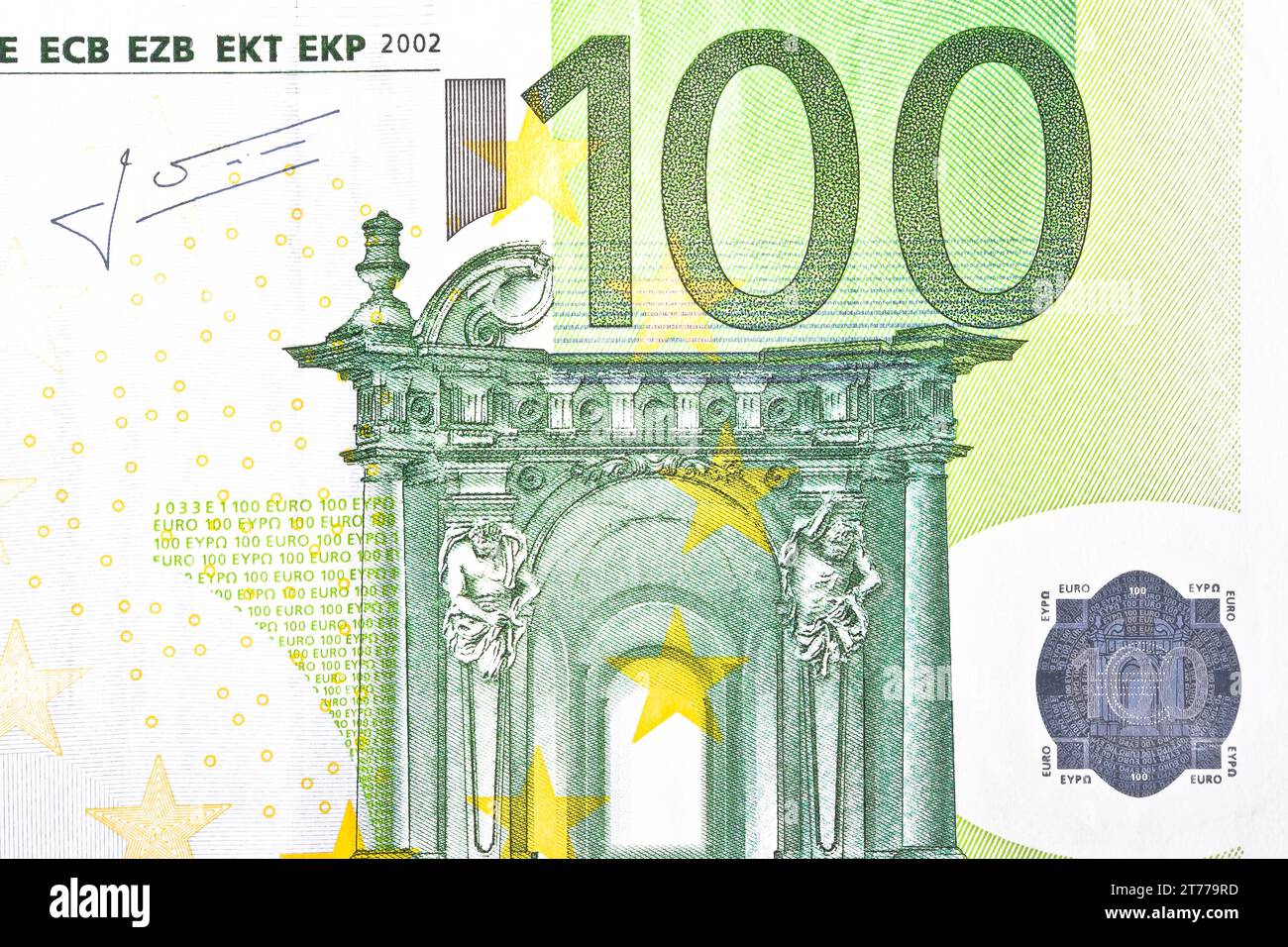 100 euro banknote detail hi-res stock photography and images - Alamy