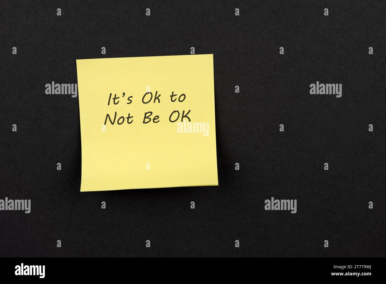 Adhesive note with text It's OK to not be OK Stock Photo - Alamy