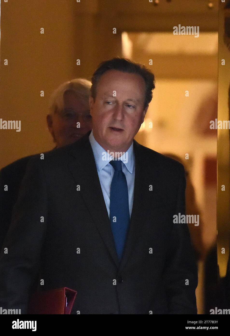 London, UK. 14th Nov, 2023. Lord David Cameron Foreign Secretary leaves ...