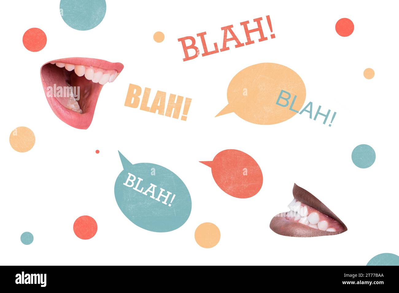 Collage poster image of people chatting speaking sharing news comments ...