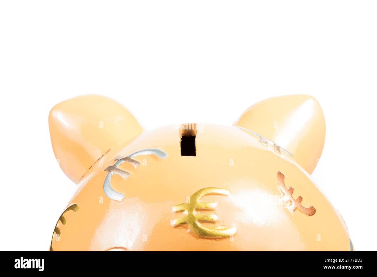 piggy bank, concept for business and save money against white ...
