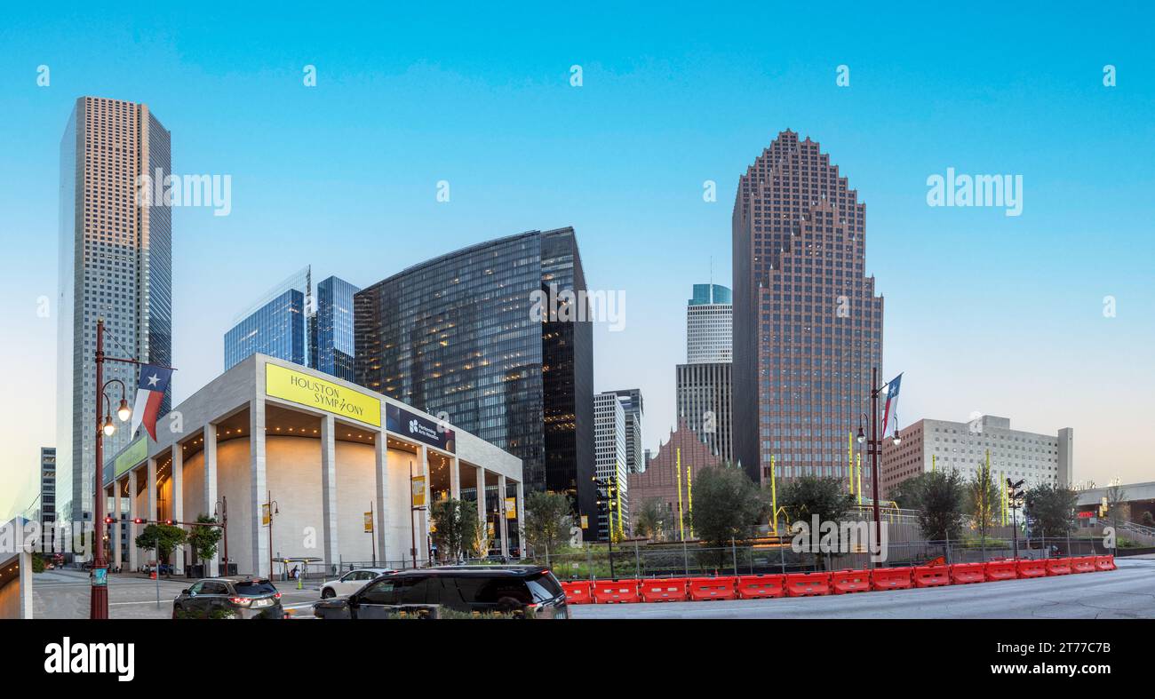 Houston, USA - October 20, 2023: houston symphony orchestra in the ...