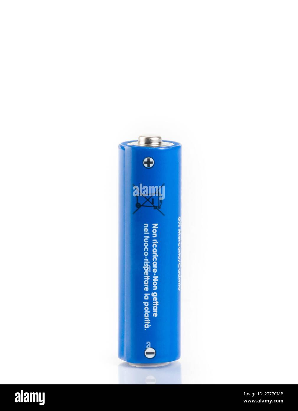 AA battery. Isolated on white background Stock Photo - Alamy