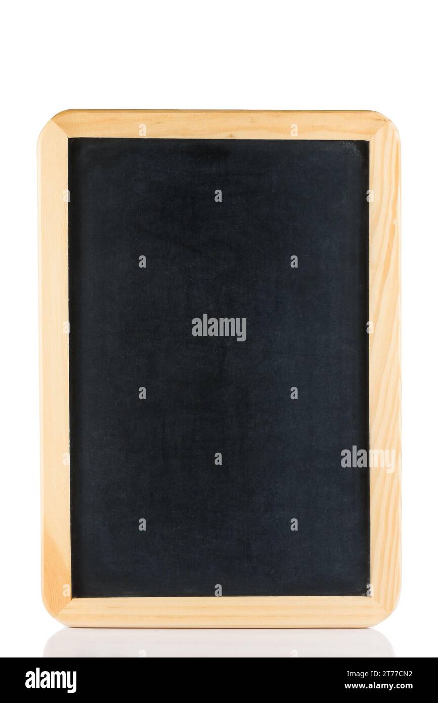empty blackboard isolated on white background Stock Photo - Alamy