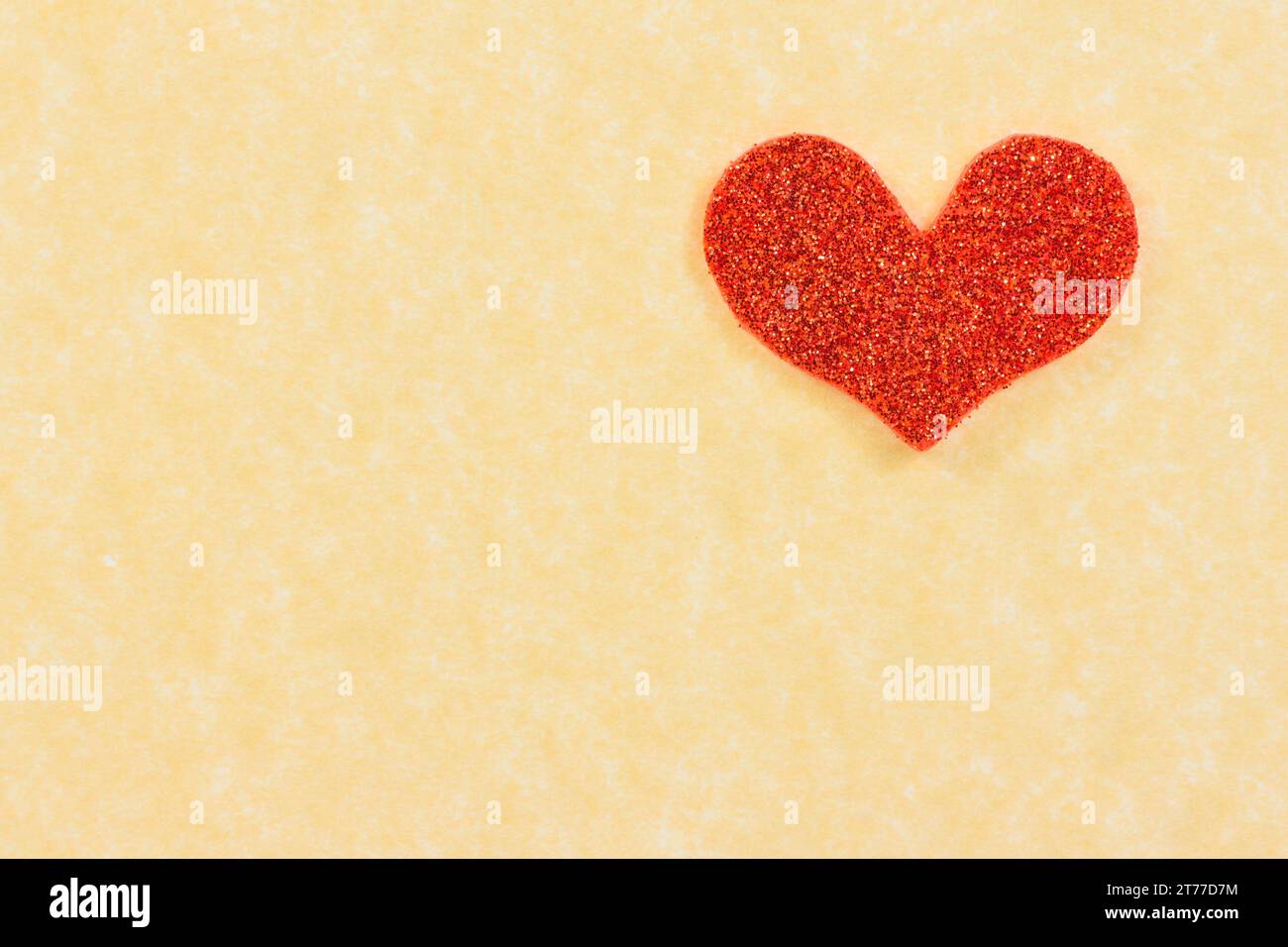 red heart on vintage parchment paper background, love concept Stock ...
