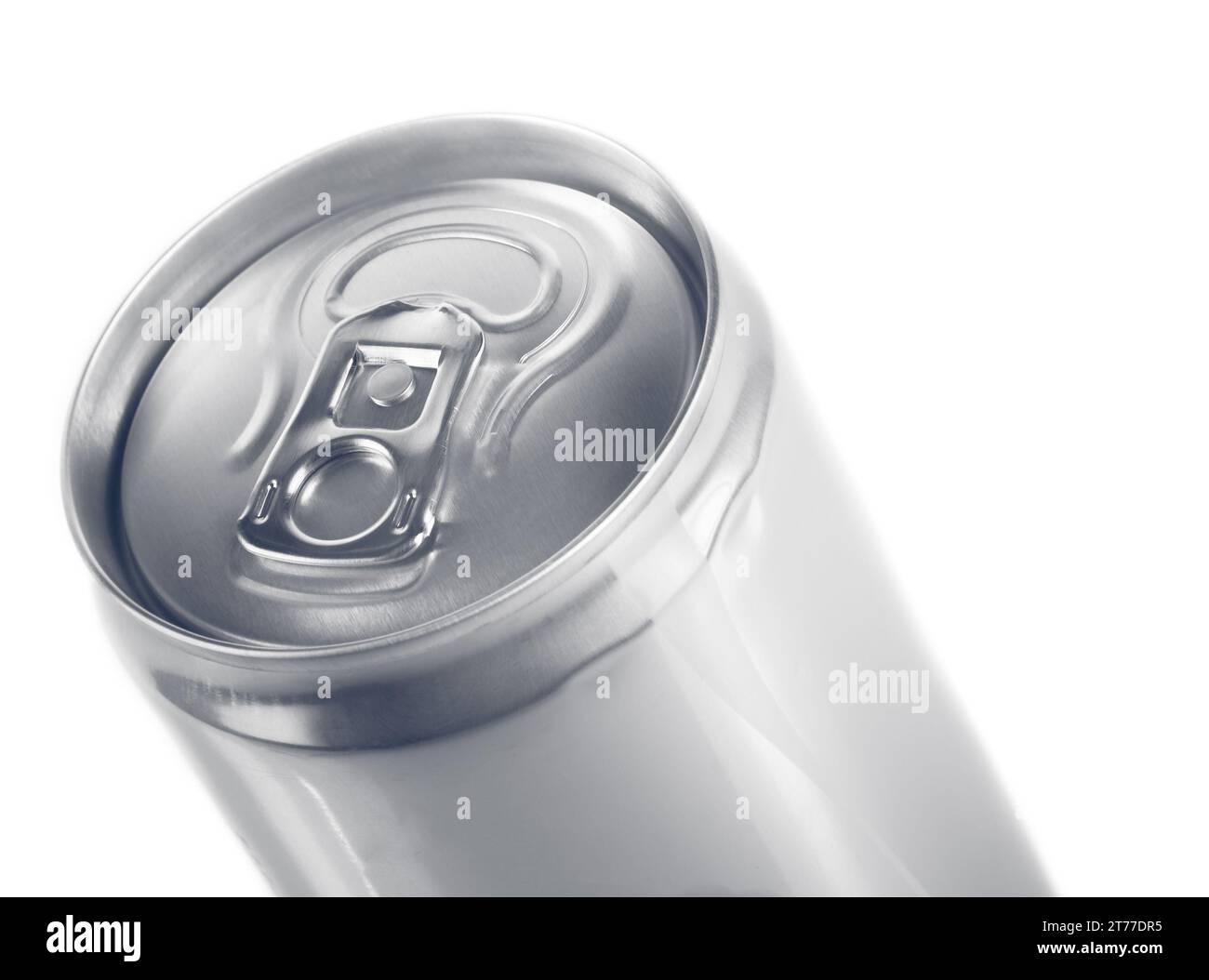 top of metal aluminum beverage drink can on white background Stock ...