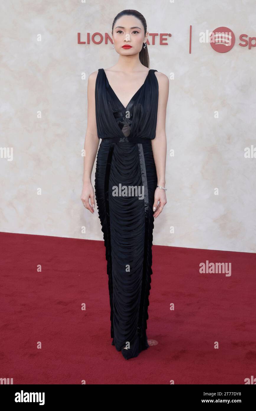 Hollywood, Ca. 13th Nov, 2023. Ashley Liao at the LA Premiere of The ...