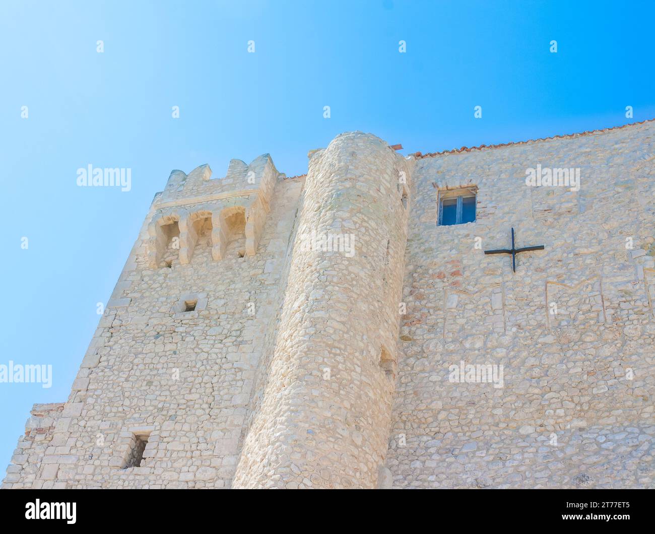 Castle of Badiali island of San Nicola isole tremiti italy Stock Photo ...