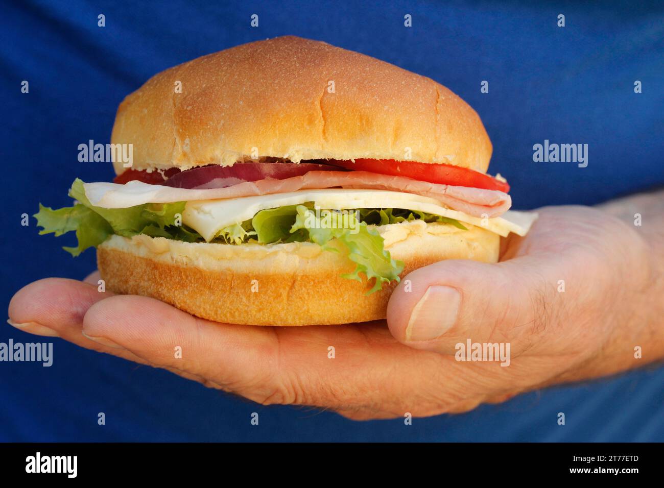 Man eat sandwich close up hi-res stock photography and images - Alamy