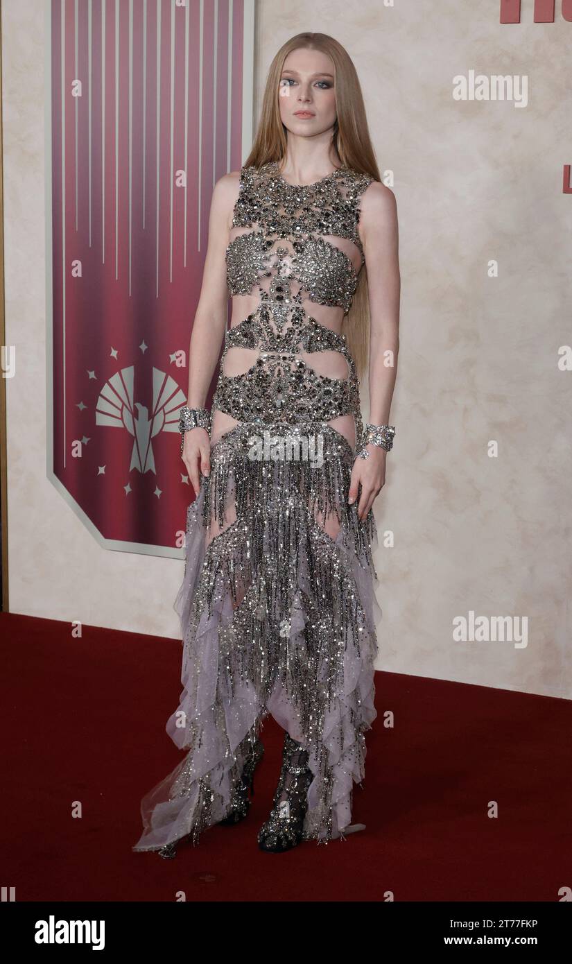 Hollywood, Ca. 13th Nov, 2023. Hunter Schafer at the LA Premiere of The ...