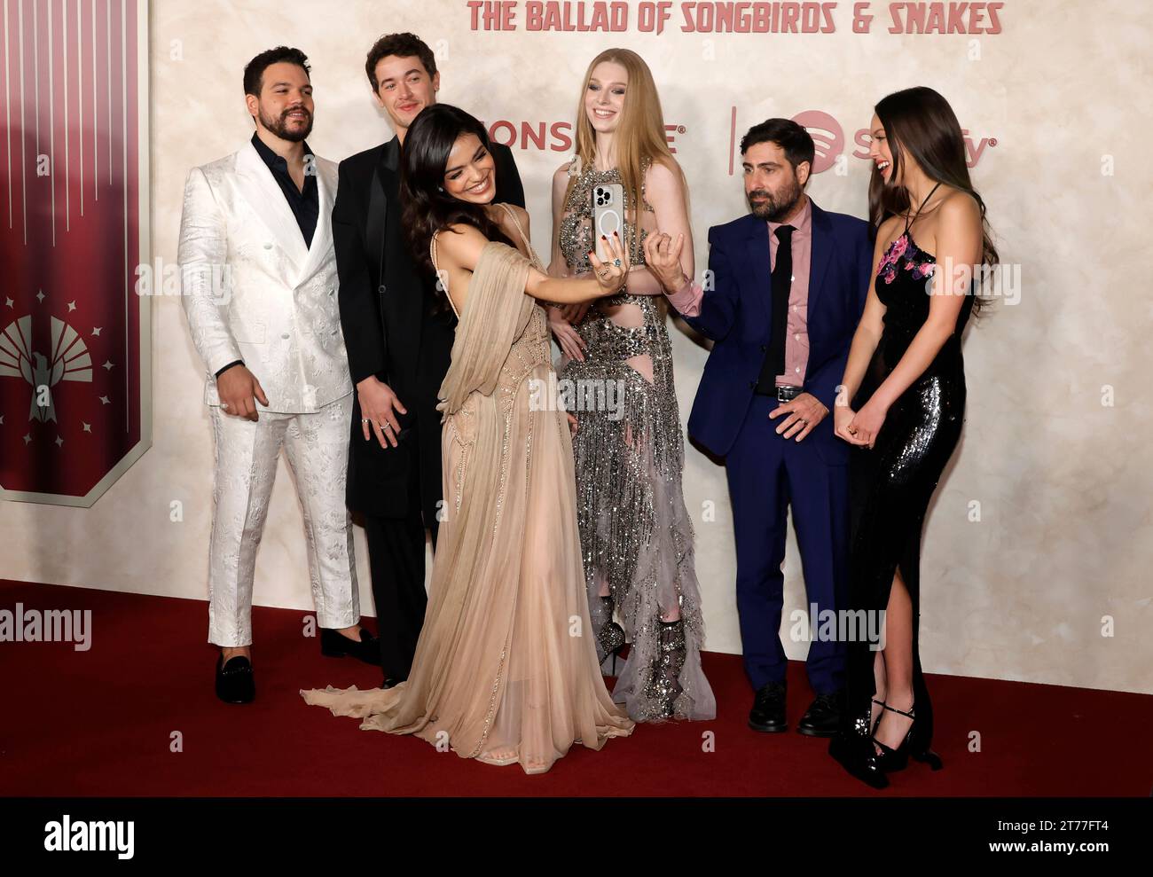 Hollywood, Ca. 13th Nov, 2023. Josh Andr s Rivera, Tom Blyth, Rachel ...