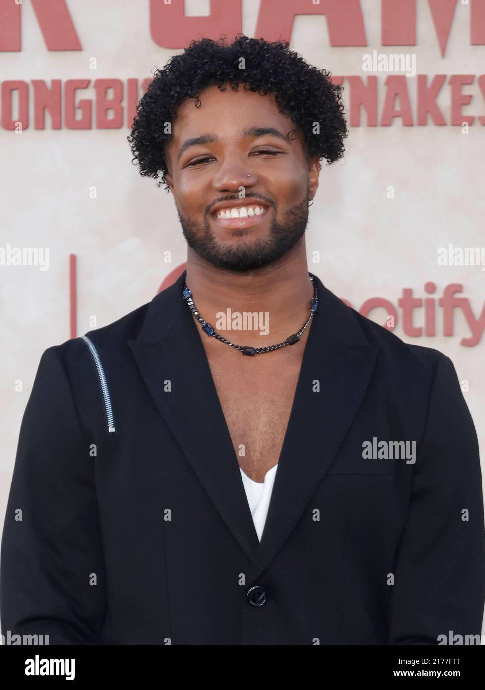 HOLLYWOOD, CA - NOVEMBER 13: Nick Benson at the LA Premiere of The Hunger Games: The Ballad Of ...