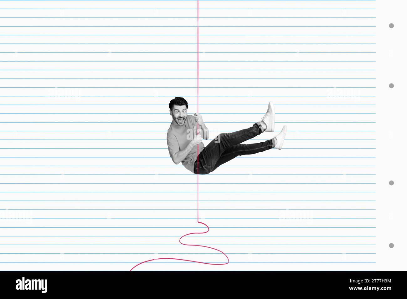 Composite photo collage illustration of excited funky overjoyed nerd ...