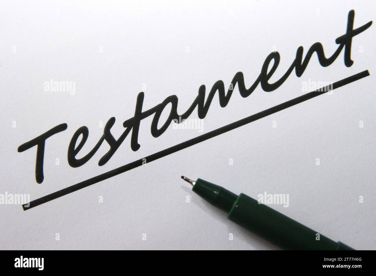 testament with pencil Stock Photo - Alamy