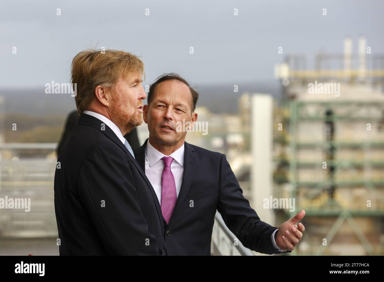 MARL - King Willem-Alexander with Thomas Wessel, personal prince Evonik ...