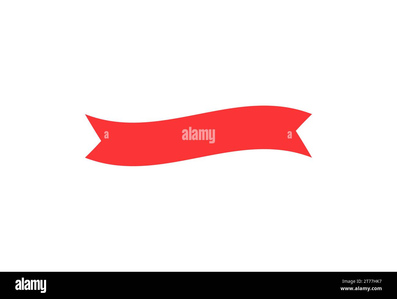 Red ribbons. Promotion flags collection. Vector flat labels Stock ...