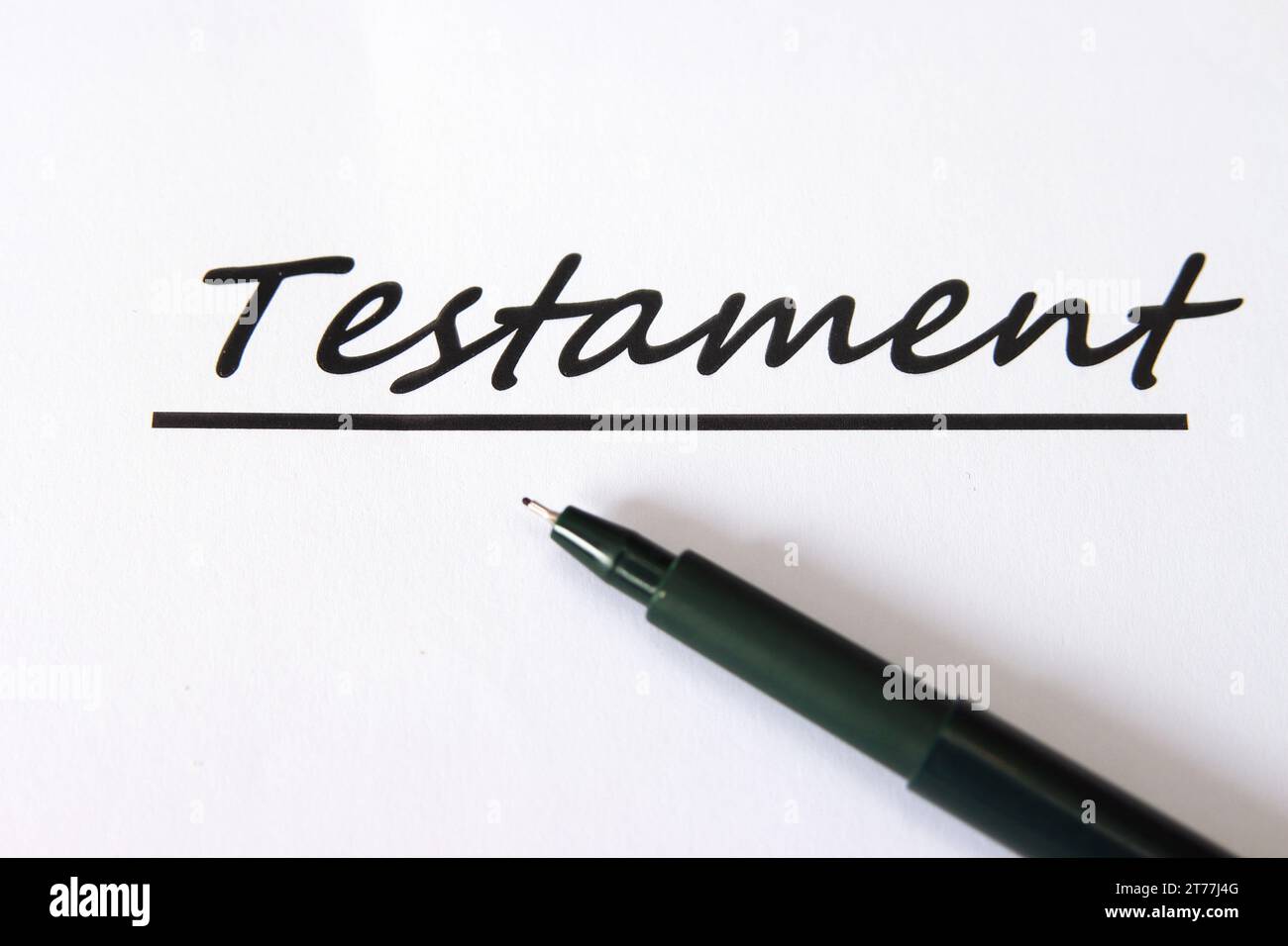 Testament word hi-res stock photography and images - Alamy