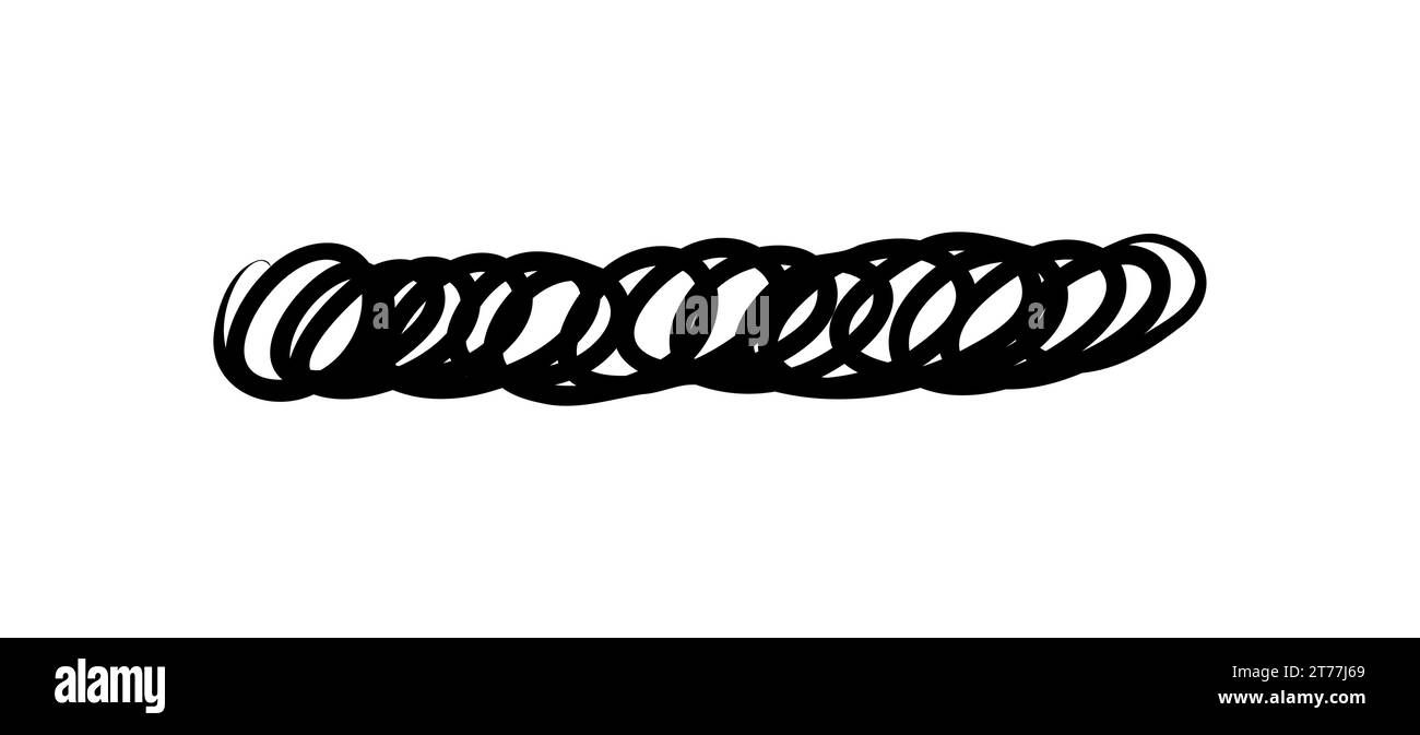 Scribble pen strokes. Doodle pencil scratch. Vector freehand shapes ...