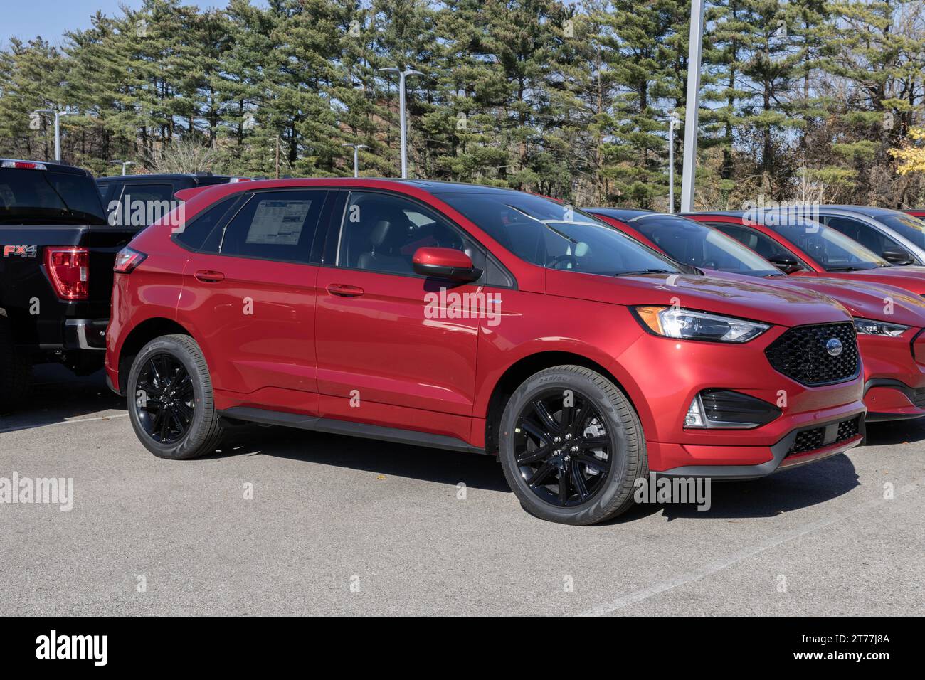 Indianapolis - November 12, 2023: Ford Edge ST-Line SUV display at a ...