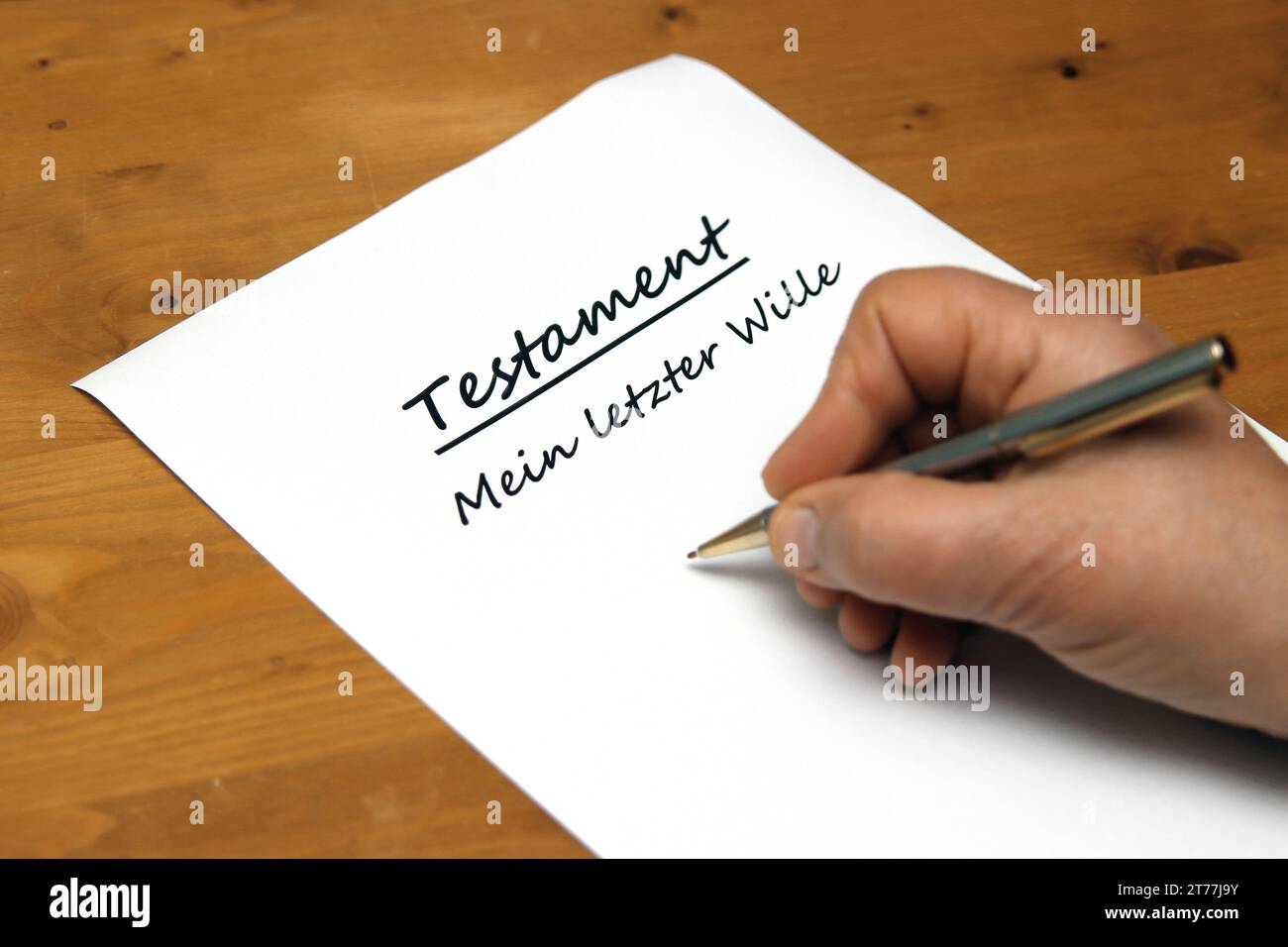 making a will Stock Photo - Alamy