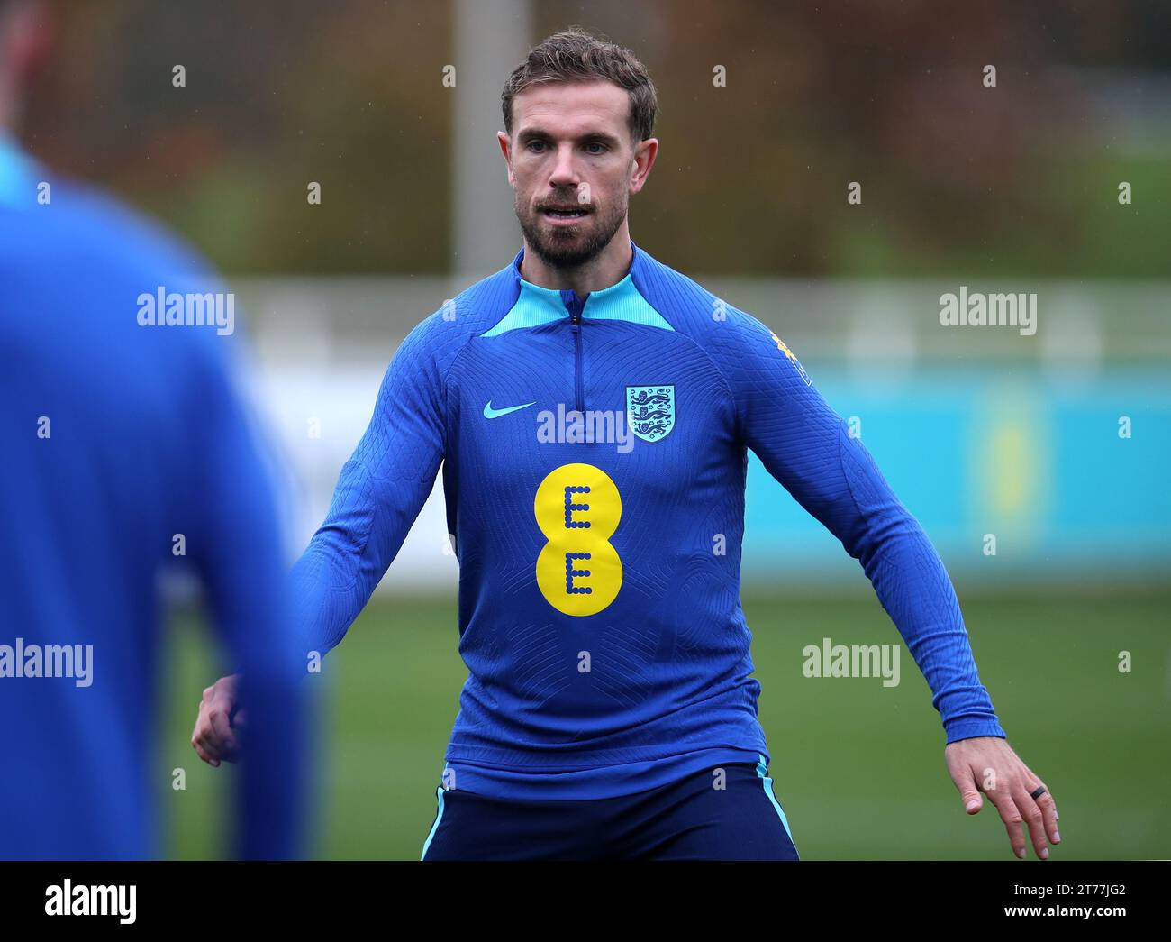 England's Jordan Henderson during a training session at St. George's ...