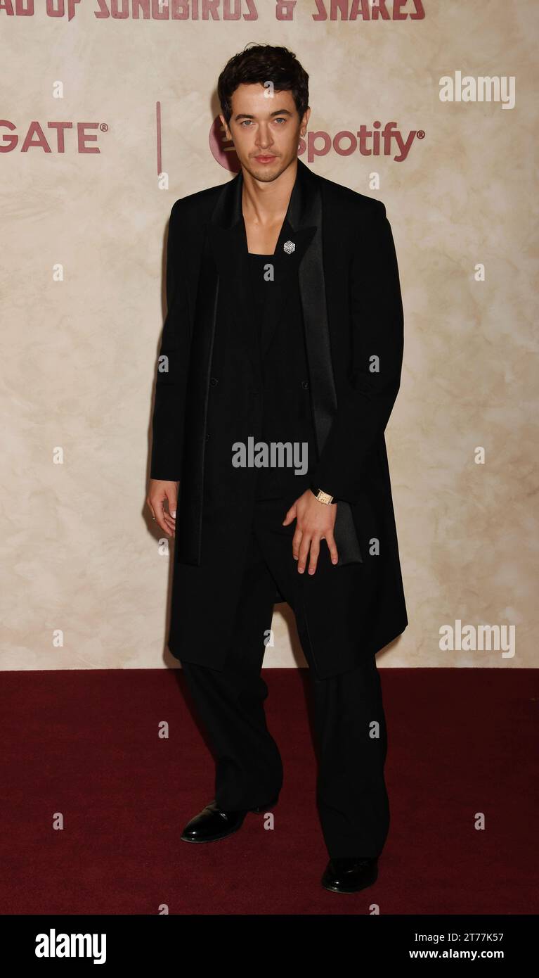 HOLLYWOOD, CALIFORNIA - NOVEMBER 13: Tom Blyth attends The Ballad of ...