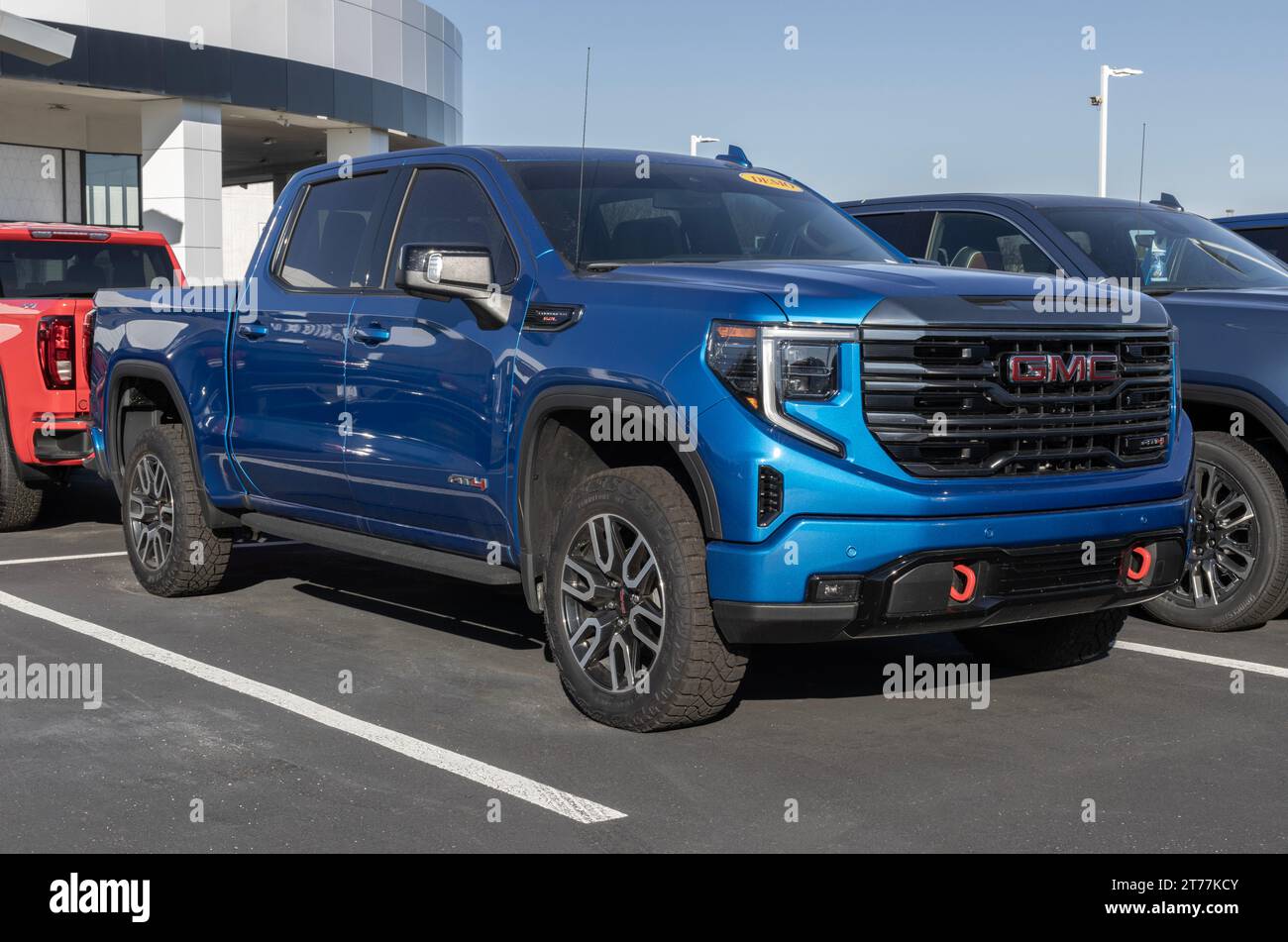 Kokomo - November 12, 2023: GMC Sierra 2500 4WD Crew Cab Denali display ...