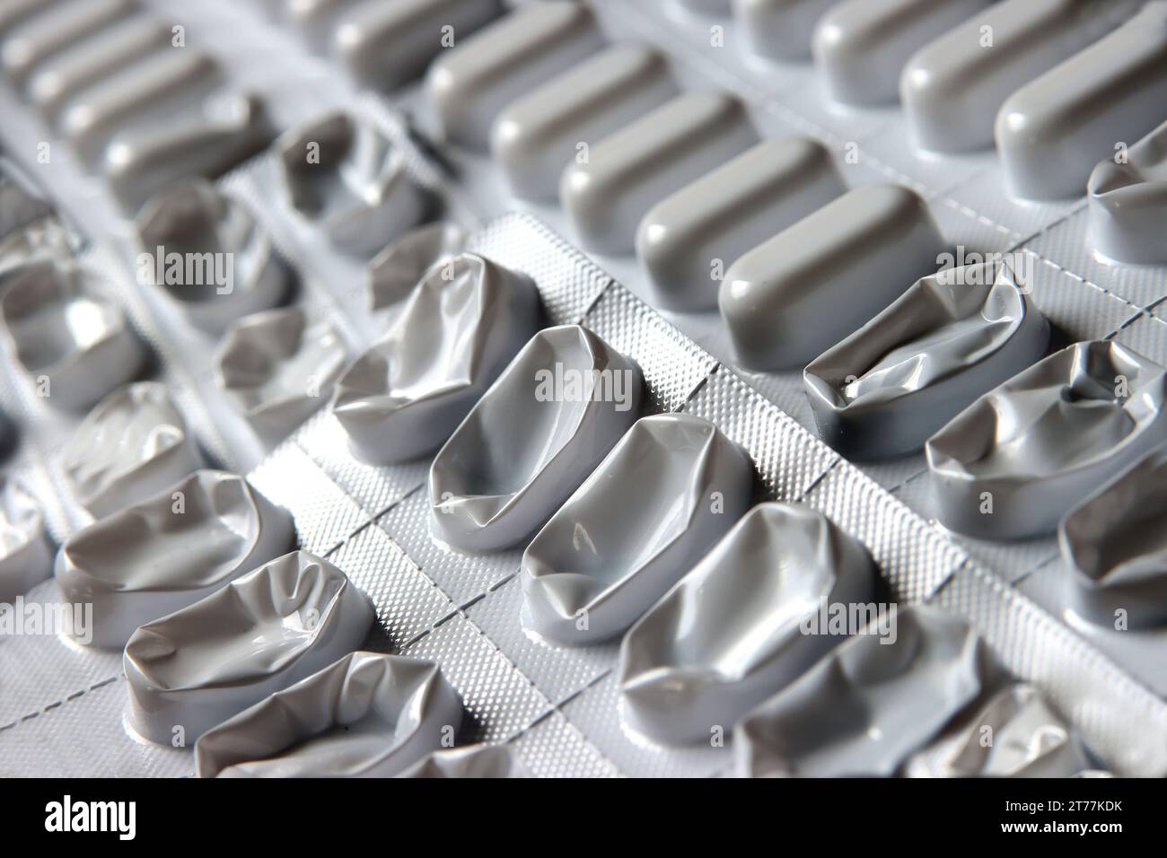 half-empty blister packs Stock Photo - Alamy